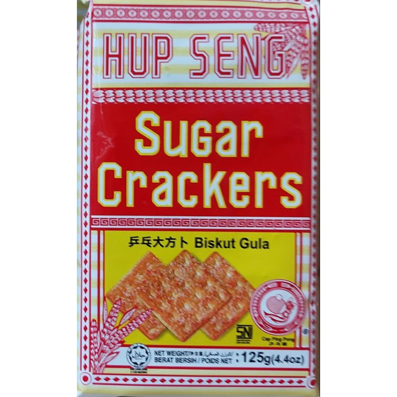 Jual HUP SENG MINI CREAM & SUGAR CRACKERS 125gr | BISKUIT | CEMILAN ...