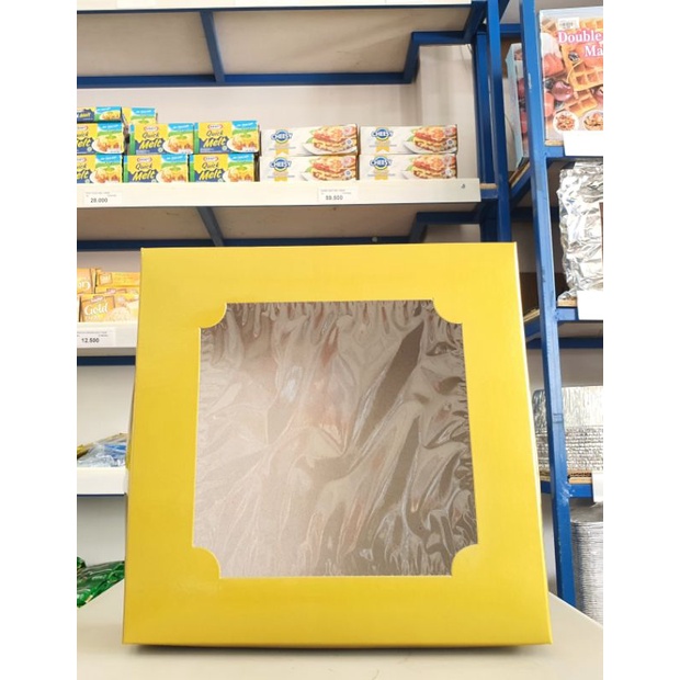 Jual Kotak Kue Gold 22 X 22 X 7,5 Cm / Kotak Gold / Kotak Kue Tart ...