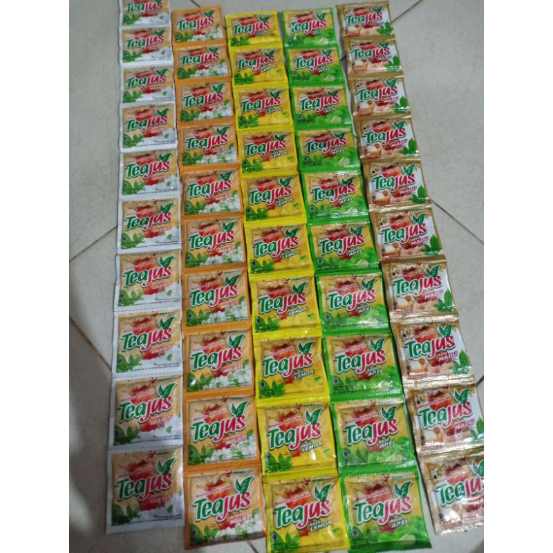 Jual Minuman serbuk TEAJUS rtg isi 10 bungkus | Shopee Indonesia