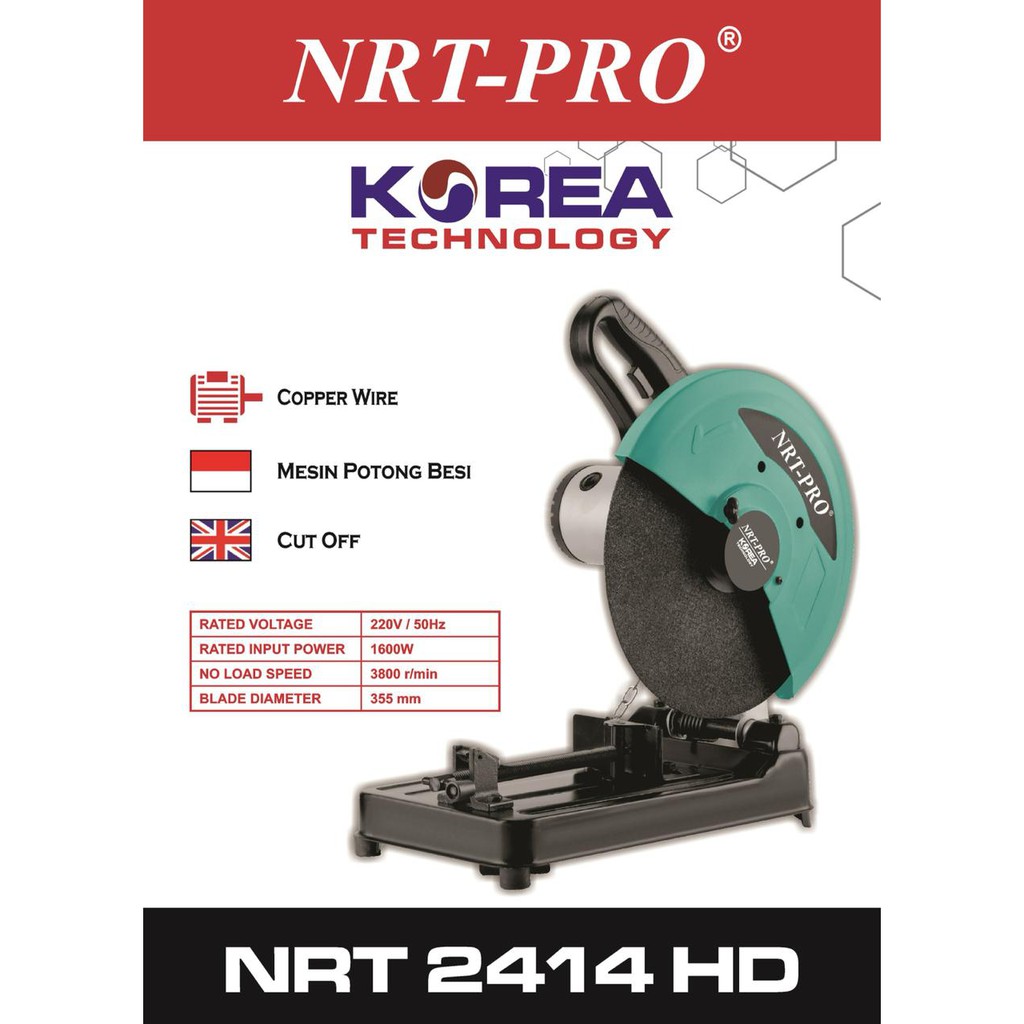 Jual PROMO Mesin Potong Besi Cut Off Machine 14 Inch NRT PRO Alat ...