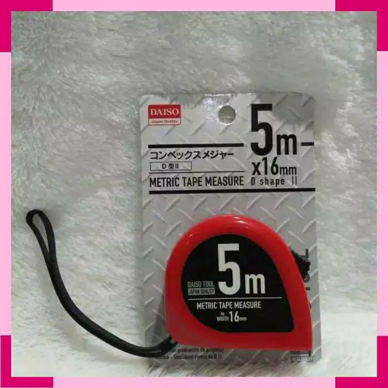Jual Daiso Meteran Metric Tape Measure 5m x 16mm | Shopee Indonesia