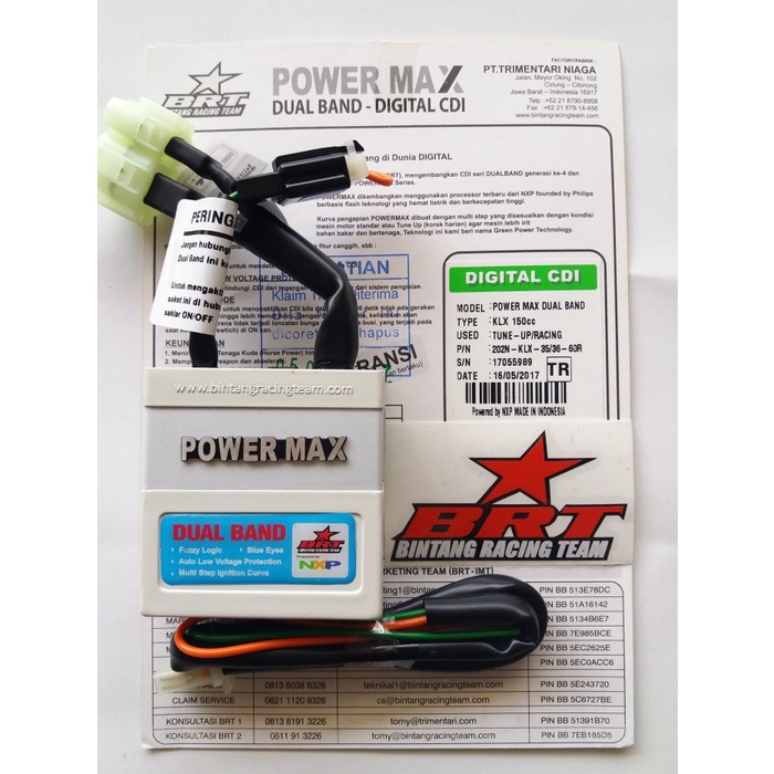 Jual CDI BRT POWER MAX DUALBAND - KLX 150 (TR) | Shopee Indonesia Jual CDI BRT POWER MAX DUALBAND - KLX 150 (TR) | Shopee Indonesia