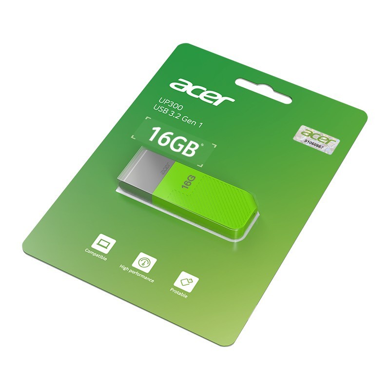 Jual FLASHDISK USB ACER UP300 16GB GREEN / BLACK - GREEN | Shopee Indonesia
