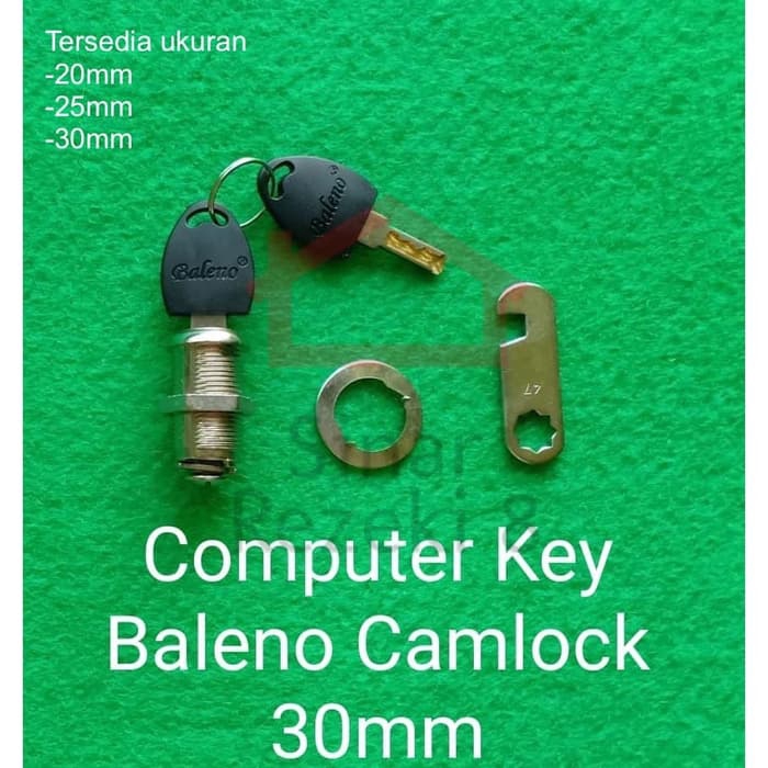 Jual Cam Lock 30 MM BALENO MASTER KEY LIPAT / Camlock Kunci Loker Besi Kait | Shopee Indonesia