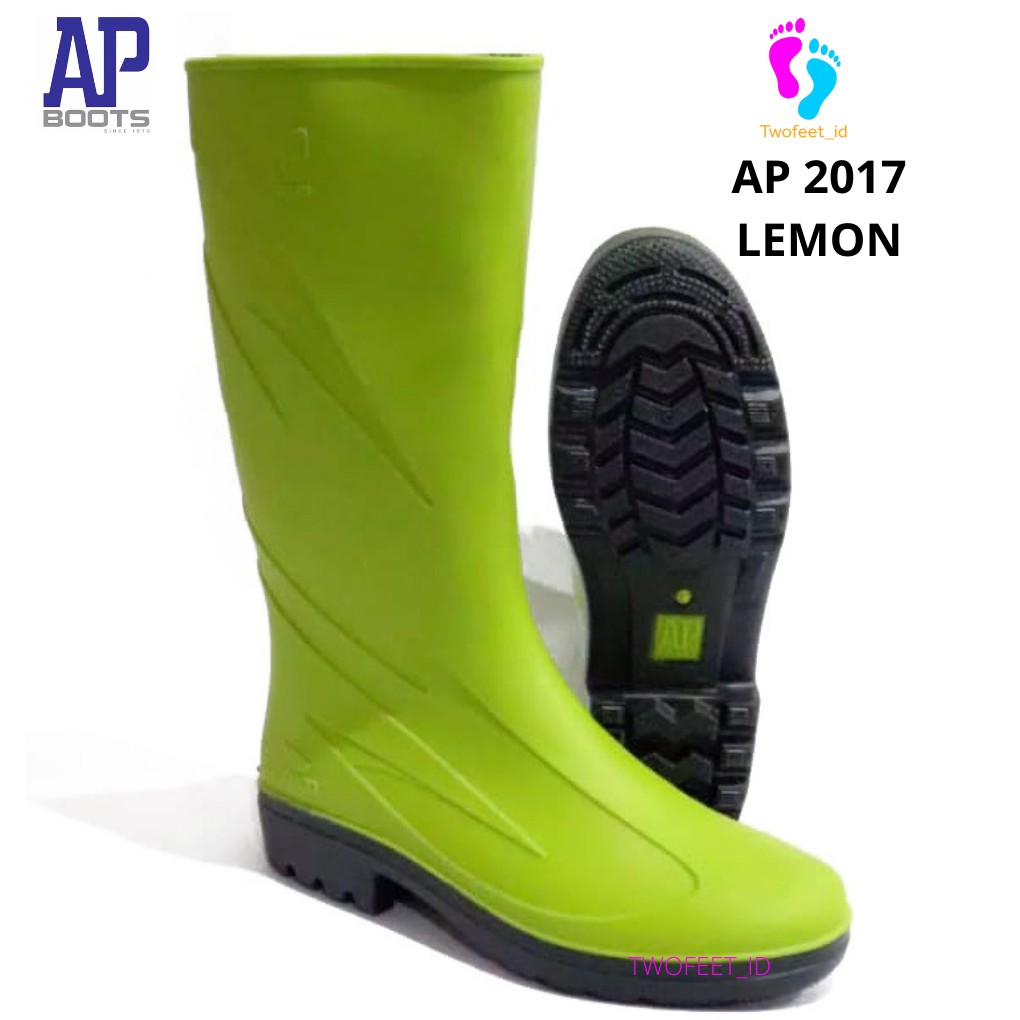 Jual AP Boots 2017 Hijau lemon - Sepatu Boot Kerja Karet Hijau Tinggi ...