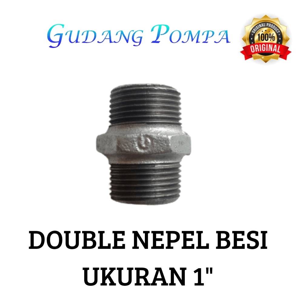 Jual Double Nepel Besi Ukuran 1" | Shopee Indonesia