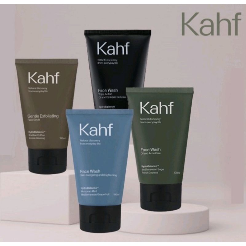 Jual KAHF Series/facial wash kahf/sunscreen kahf/face scrub | Shopee ...