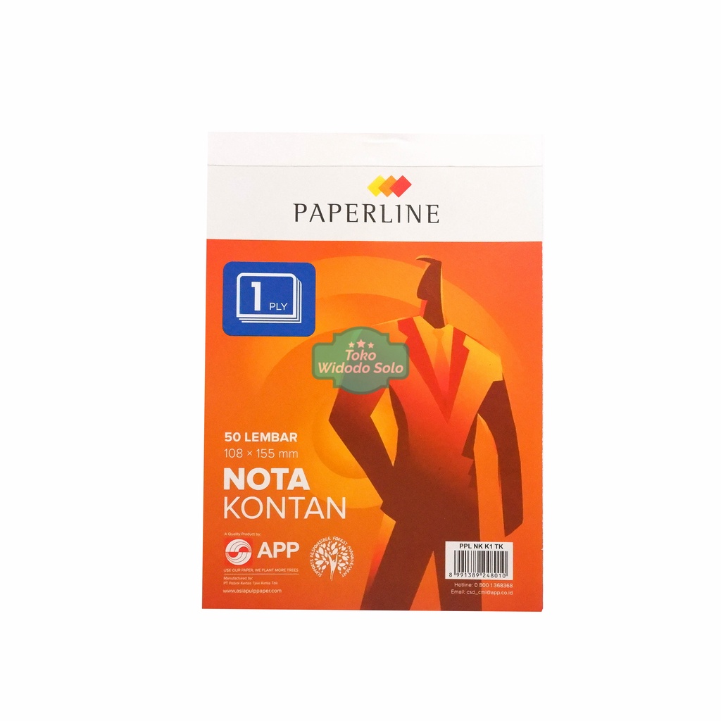 Jual Buku Nota Kecil Kontan 1 Ply Paperline Rangkap Satu 10,8x15,5cm 50 ...