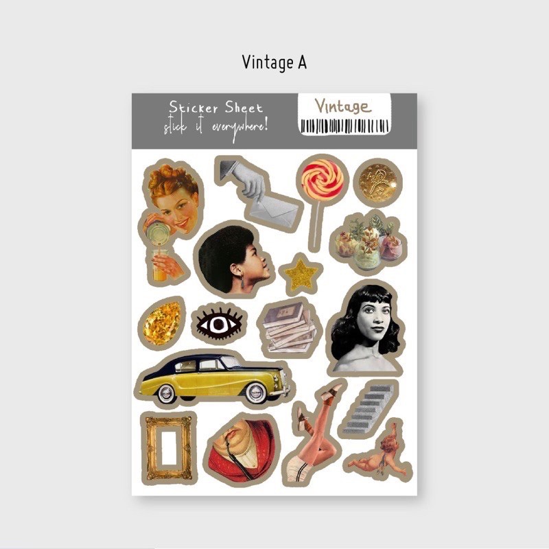 Jual Vintage Sticker Sheet | Shopee Indonesia
