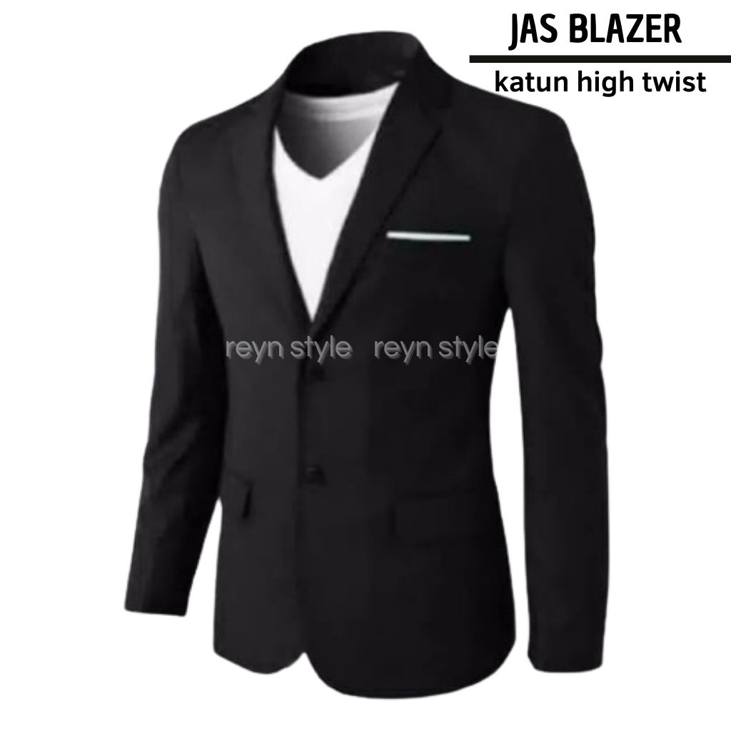 Jual Blazer Jas PRIA Slim Fit | Jas PRIA Kancing 2 Slim Fit Formal | Shopee Indonesia