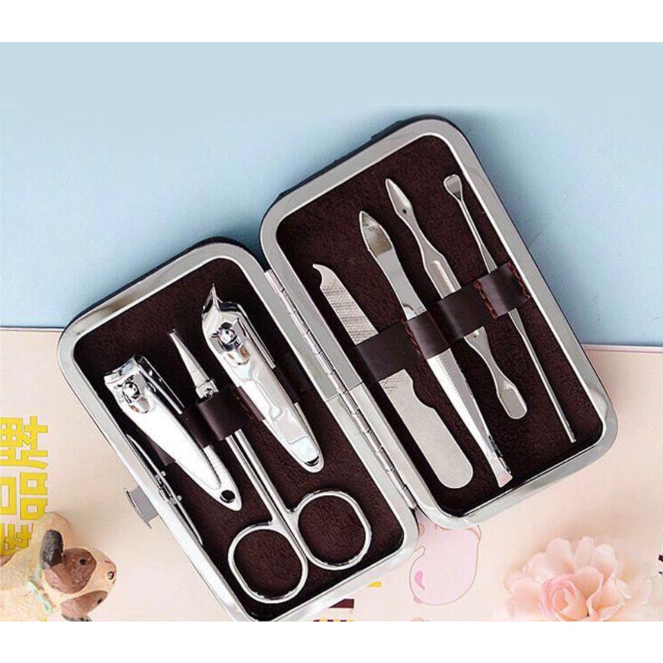 Jual 7S Manicure Pedicure set 7in1 Menipedi Set Dompet paket Gunting ...