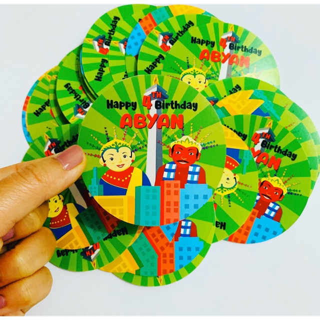 Jual Ondel Ondel Sticker Pudding / Sticker Souvenir / Tumpeng / Parcel ...