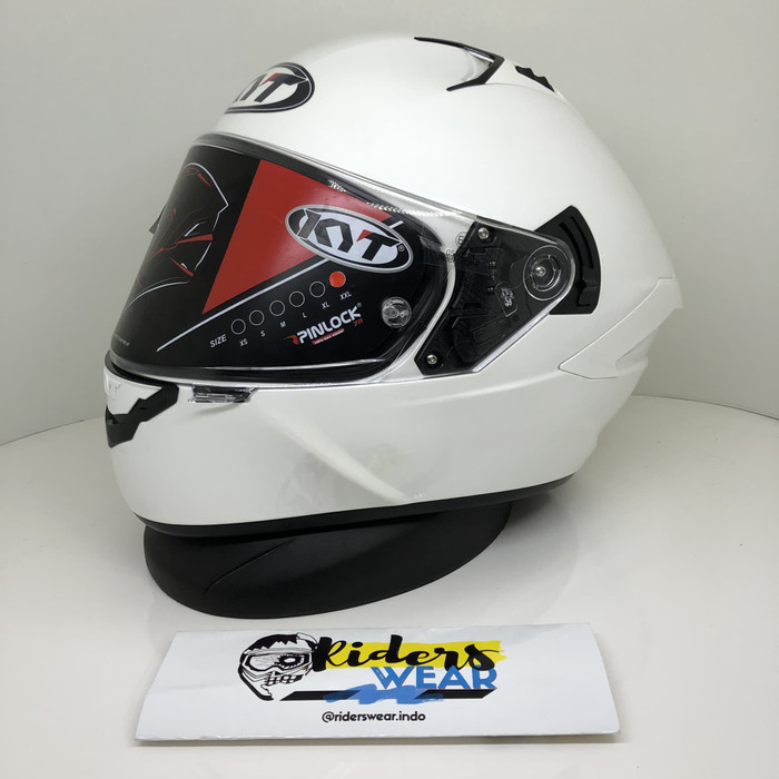 Jual KYT - NFR Solid White - Full Face, Double Visor, helmet, helm ...