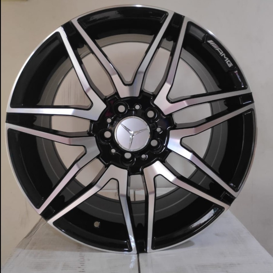 Jual Velg Mobil AMG E63 ZR2008 18x8.5 5x112 ET+48 Black Machine Face ...