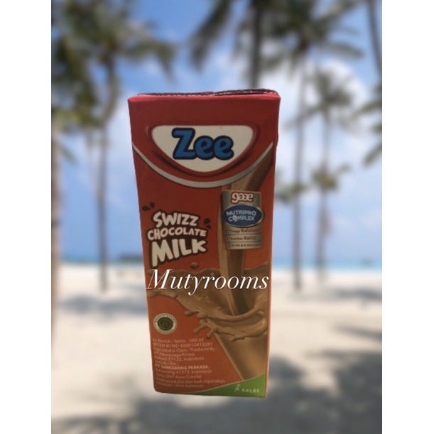 Jual SUSU ZEE UHT COKLAT 200ML | Shopee Indonesia