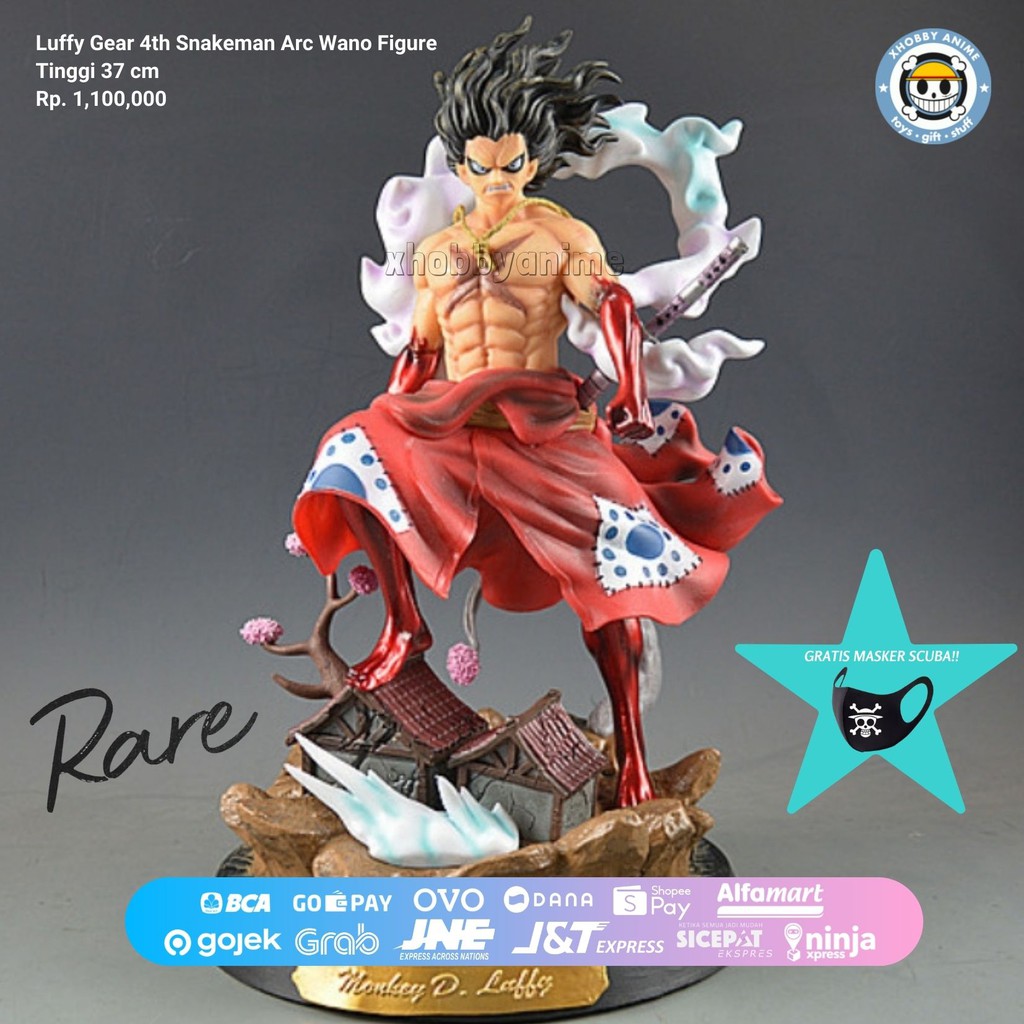 Jual LUFFY GEAR 4TH SNAKEMAN 37 CM ARC WANO ONE PIECE ACTION FIGURE ...