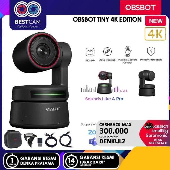 Jual Cam Obsbot Tiny 4K Ai-Powered Ptz 4K Webcam | Shopee Indonesia