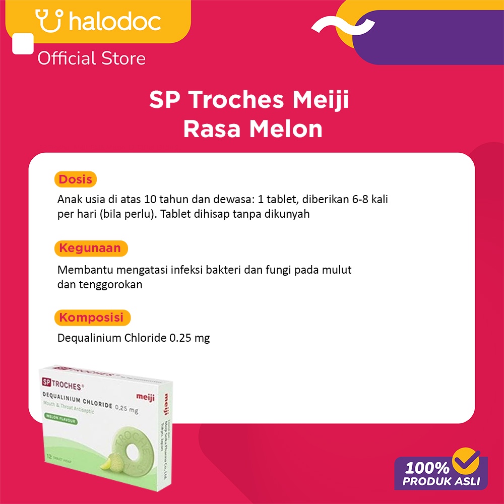 Jual SP Troches Meiji Rasa Melon 12 Tablet | Shopee Indonesia
