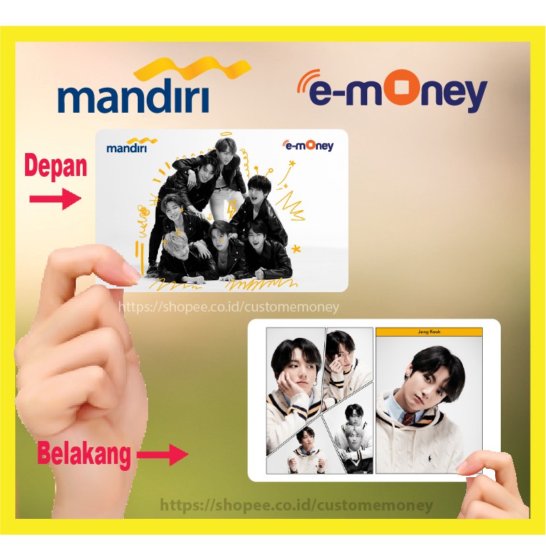 Jual Emoney Bts Jungkook Kpop Korea 7 Etoll EMoney Mandiri Flazz GEN 2 ...