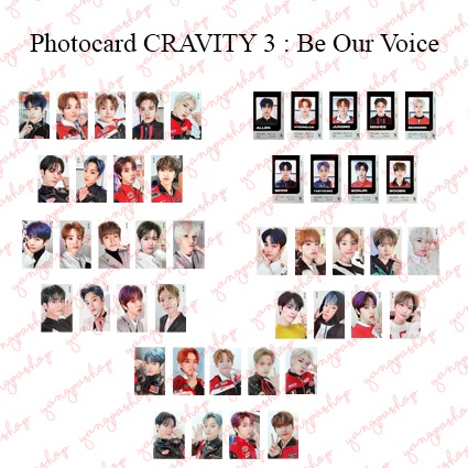 Jual [READY / SET] CRAVITY 3 BE OUR VOICE CRAV PHOTOCARD UNOFFICIAL ...