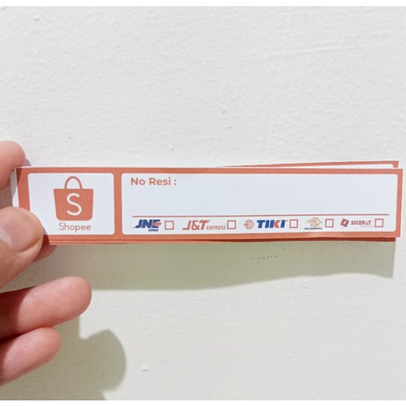 Jual Label Resi Pengiriman Shopee 100 Lembar / Kertas Resi Pengiriman ...