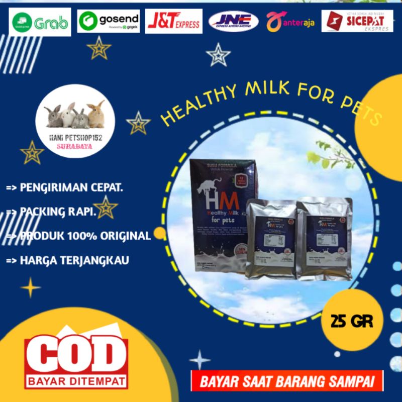 Jual SUSU FORMULA HEALTHY MILK 25 gram Untuk Hewan | Shopee Indonesia