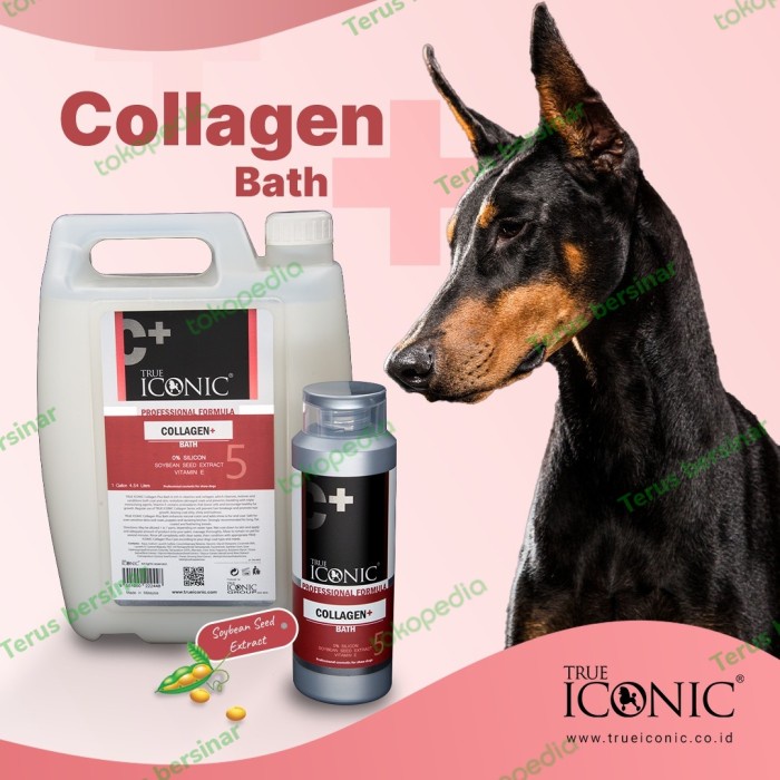 Jual Shampoo Hewan - True Iconic Shampoo Collagen+ Bath#5 /4,5 Liter ...
