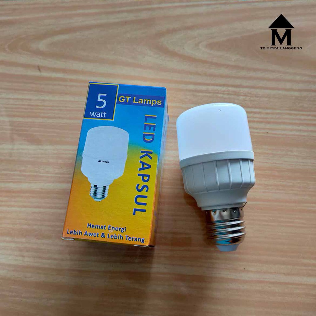 Jual Lampu Led Kapsul GT Lamps 5 Watt Hemat Energi | Shopee Indonesia
