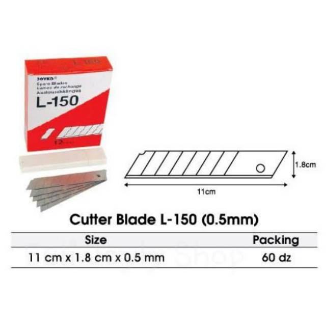 Jual Joyko isi cutter L-150 (harga lusinan) | Shopee Indonesia