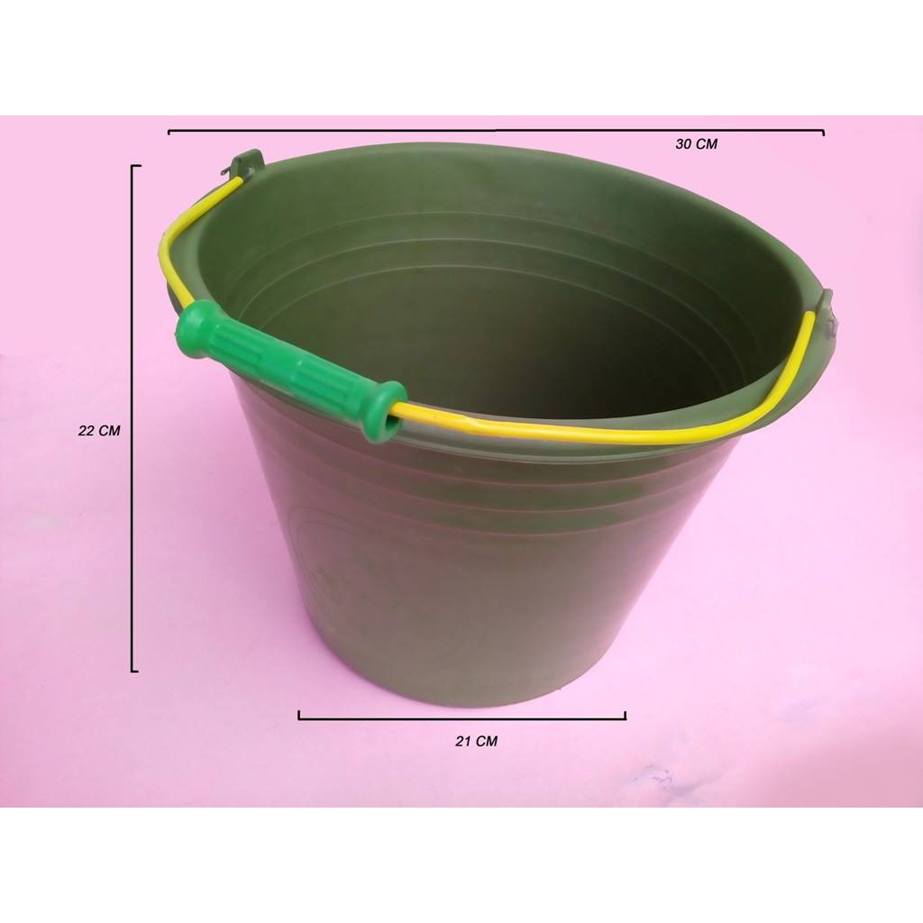 Jual Ember PVC Hijau Besar / Ember cor/ Ember plastik/EMBER COR HIJAU ...