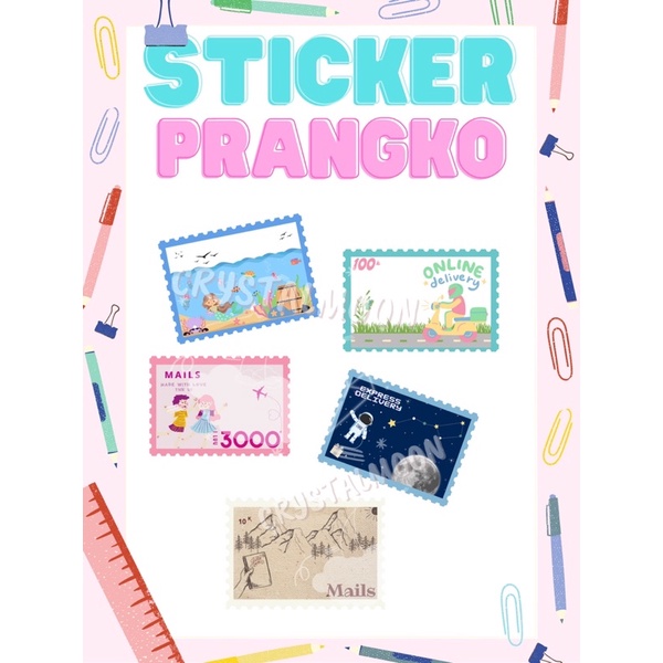 Jual STICKER PRANGKO UKURAN 3.5 cm x 2.5 cm | Shopee Indonesia