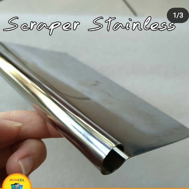 Jual Scraper / Dough Cutter / Alat Pemotong Adonan Stainless | Shopee ...