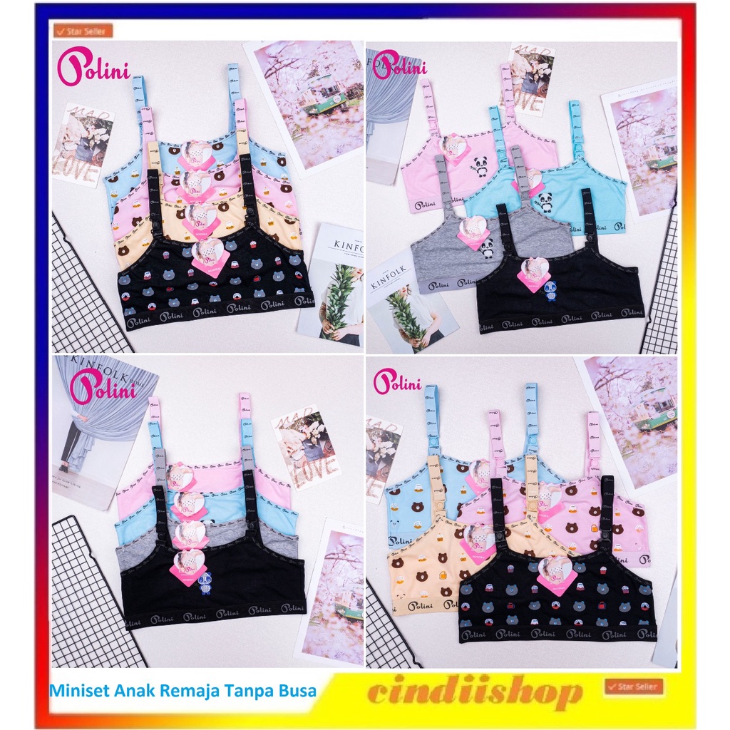 Jual Miniset Anak POLINI Remaja Tanpa Busa Mini Set Pakaian Dalam ...