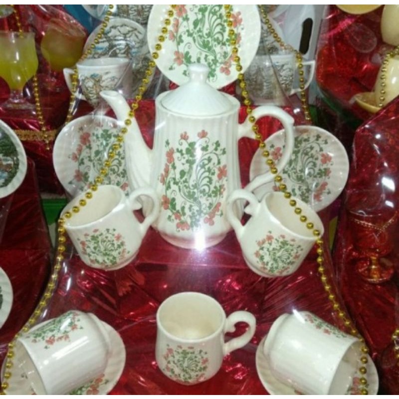 Jual Tea Set Putih Parcel/ Hampers | Shopee Indonesia