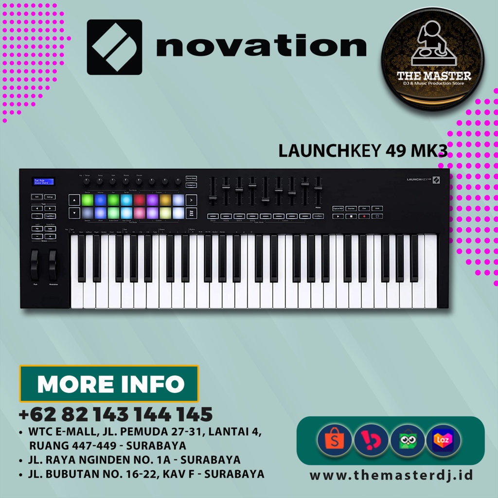 Jual [Ready Stock] Novation Launchkey 49 MK3 | MK 3 | MKIII USB Keyboard Midi Controller ...