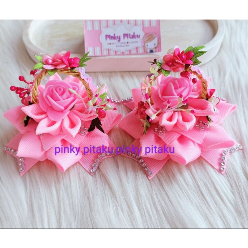 Jual Jepit Rambut CNY Imlek / pita Rambut Anak Merah/ Jepit Rambut ...