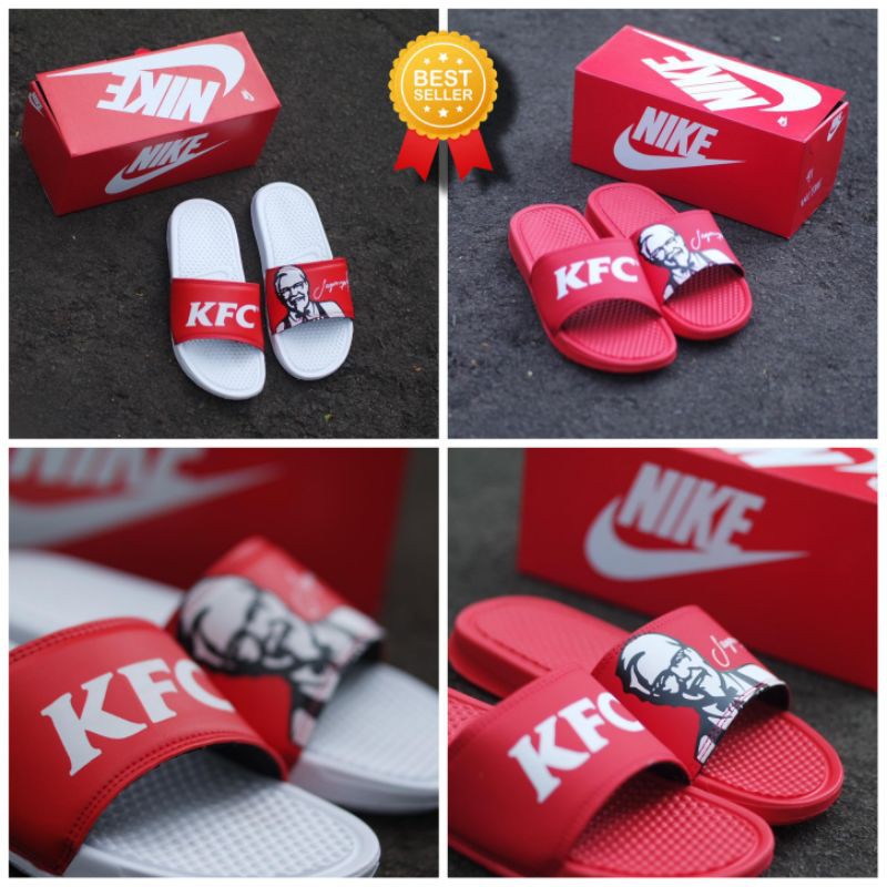 Jual Sendal Slide Slop Nike Bennasi x KFC/Sendal Slide Nike Pria ...