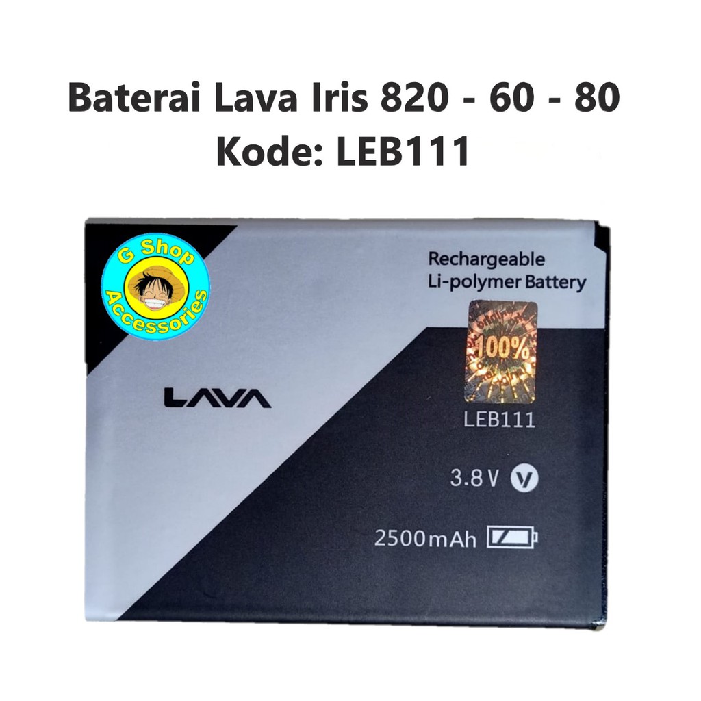 Jual Baterai Original Lava Iris 820 Iris 60 Iris 80 Batre Battery | Shopee Indonesia