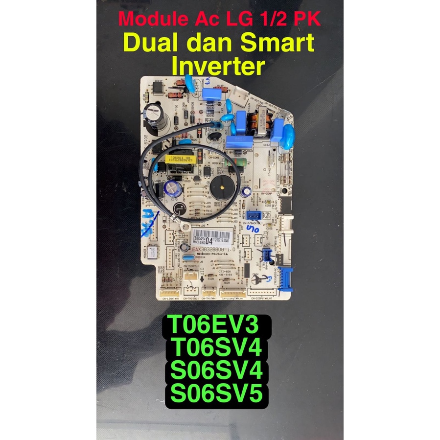Jual PCB AC LG INVERTER SETENGAH PK EBR81899816 / EBR86667004 / T06EV3 ...
