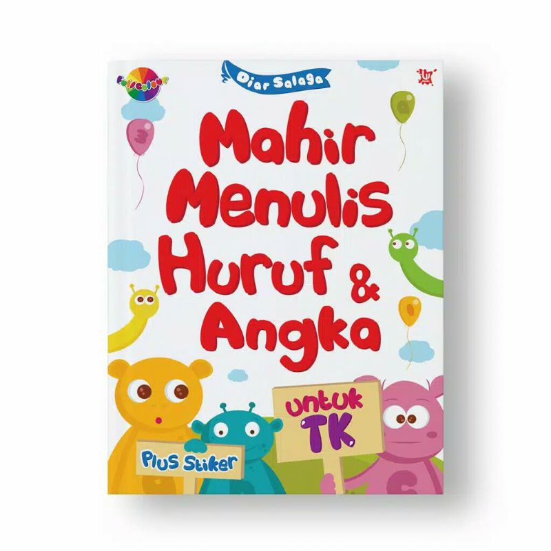 Jual MAHIR MENULIS HURUF & ANGKA plus stiker untuk anak TK | Shopee ...