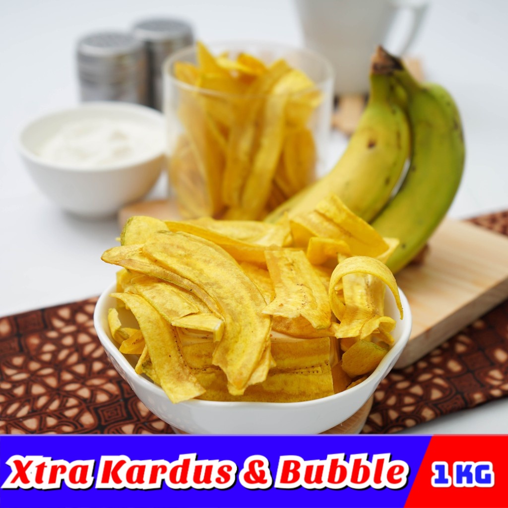 Jual [1Kg] Keripik Pisang Asin Gurih / Pisang Lantak Khas Lampung ...
