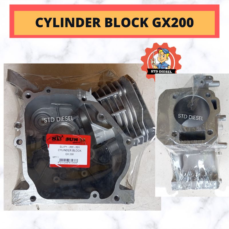 Jual CYLINDER BLOCK GX160 GX200 BLOK MESIN BENSIN GASOLINE ENGINE 5,5 6 ...