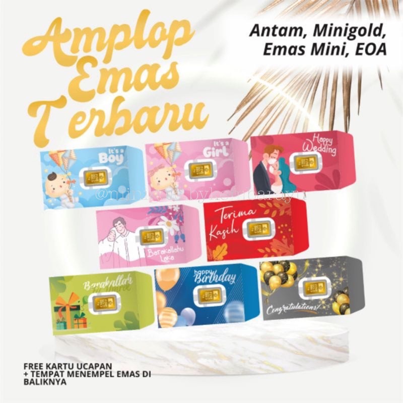 Jual Amplop Antam / Hartadinata HRTA / Micro gold / Minigold / Emas ...