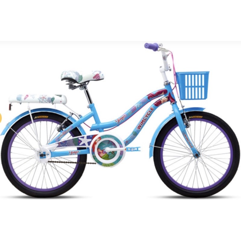 Jual SEPEDA MINI WIMCYCLE YUNA 20 INCH WARNA BIRU | Shopee Indonesia