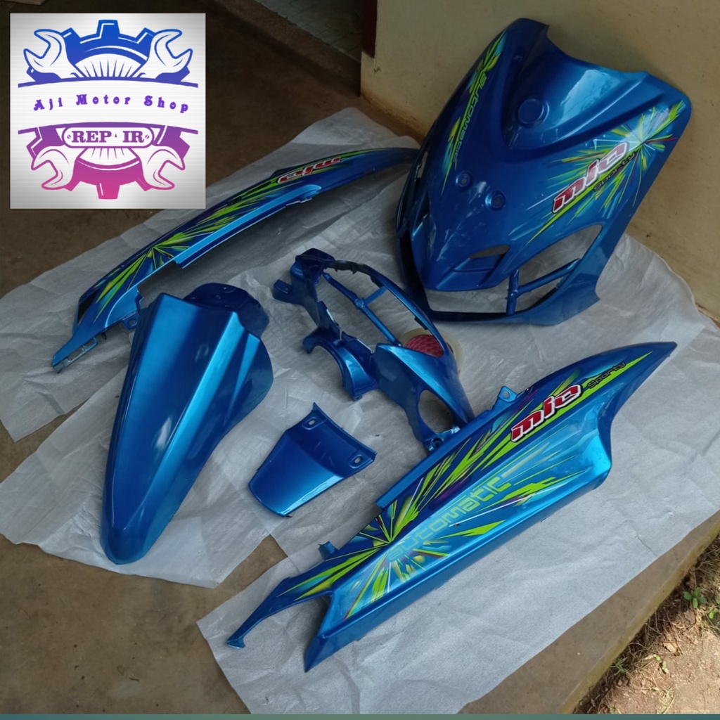 Jual Cover body mio smile biru / Full body halus mio smile warna biru ...