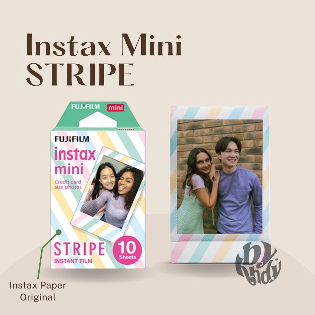 Jual Instax Mini Print Polaroid STRIPE (Instax Paper Original) | Shopee ...