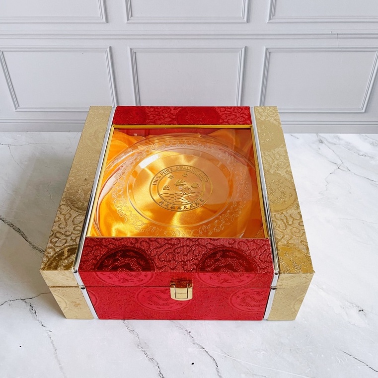 Jual DEFECT!!! Kotak Kemasan Persegi Emas / Box Emas Kuning Burung ...