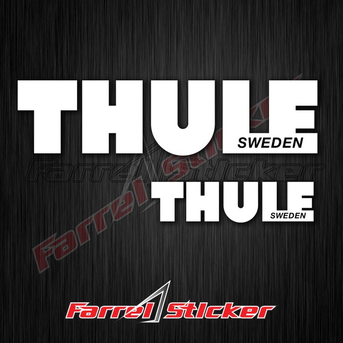 Jual V201Dggd Stiker Roof Box Sticker Thule - Putih, 12 X 3 Cm Gd2G01Dg ...