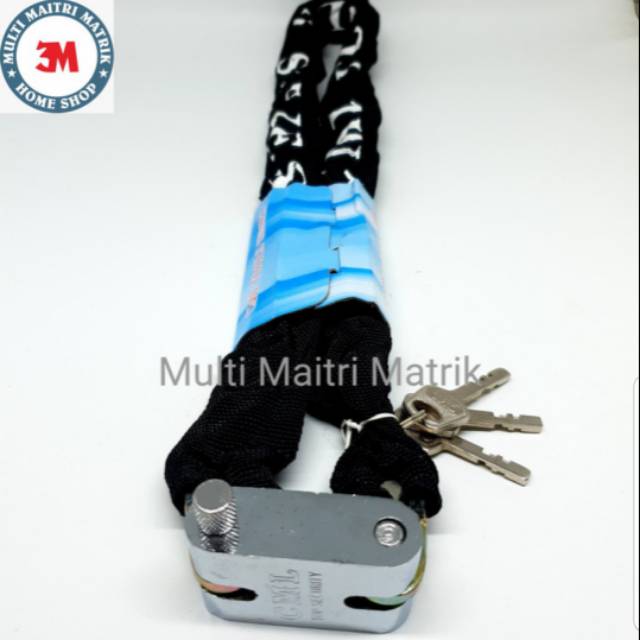 Jual Gembok rantai 100 cm / gembok rantai motor/ sepeda/ pagar ...