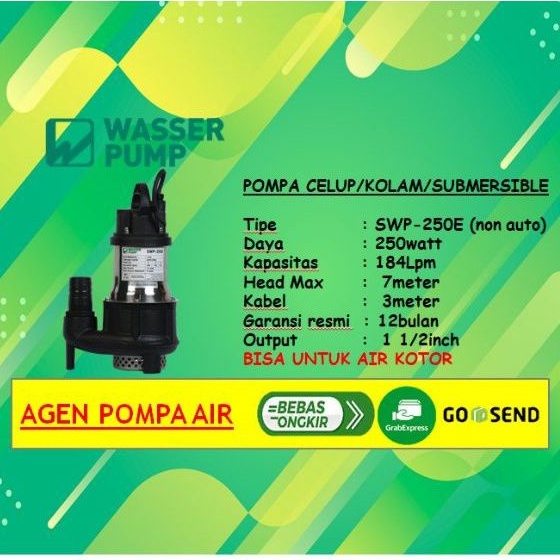 Jual Pompa Celup Air Kotor Wasser SWP-250E (Manual) | Shopee Indonesia